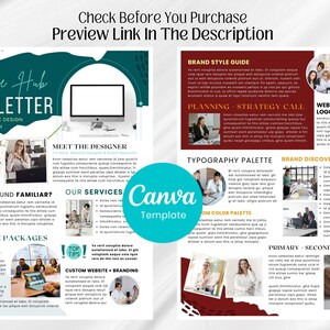 Editable Canva Newsletter Template: Email Marketing (digital Download ...