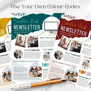 Editable Canva Newsletter Template: Email Marketing (digital Download ...