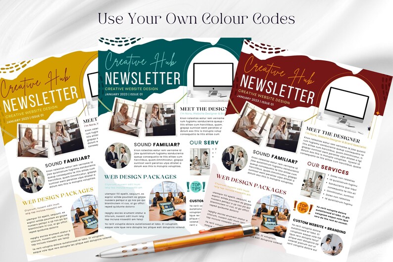 Editable Canva Newsletter Template: Email Marketing (digital Download ...