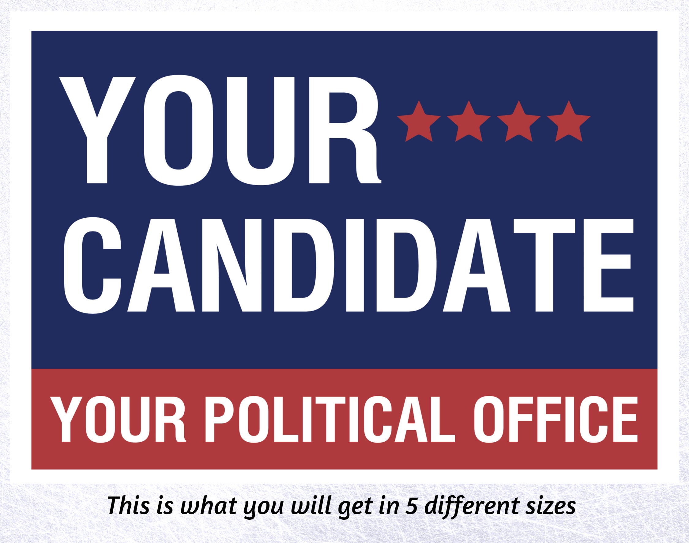 VOTE FOR ME Banner Canva Template Election Poster, United States of ...