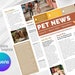 Pet Email NEWSLETTER TEMPLATE Editable on Canva Digital and - Etsy