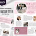 Self-editable Canva Newsletter Template Digital & Printable Instant ...