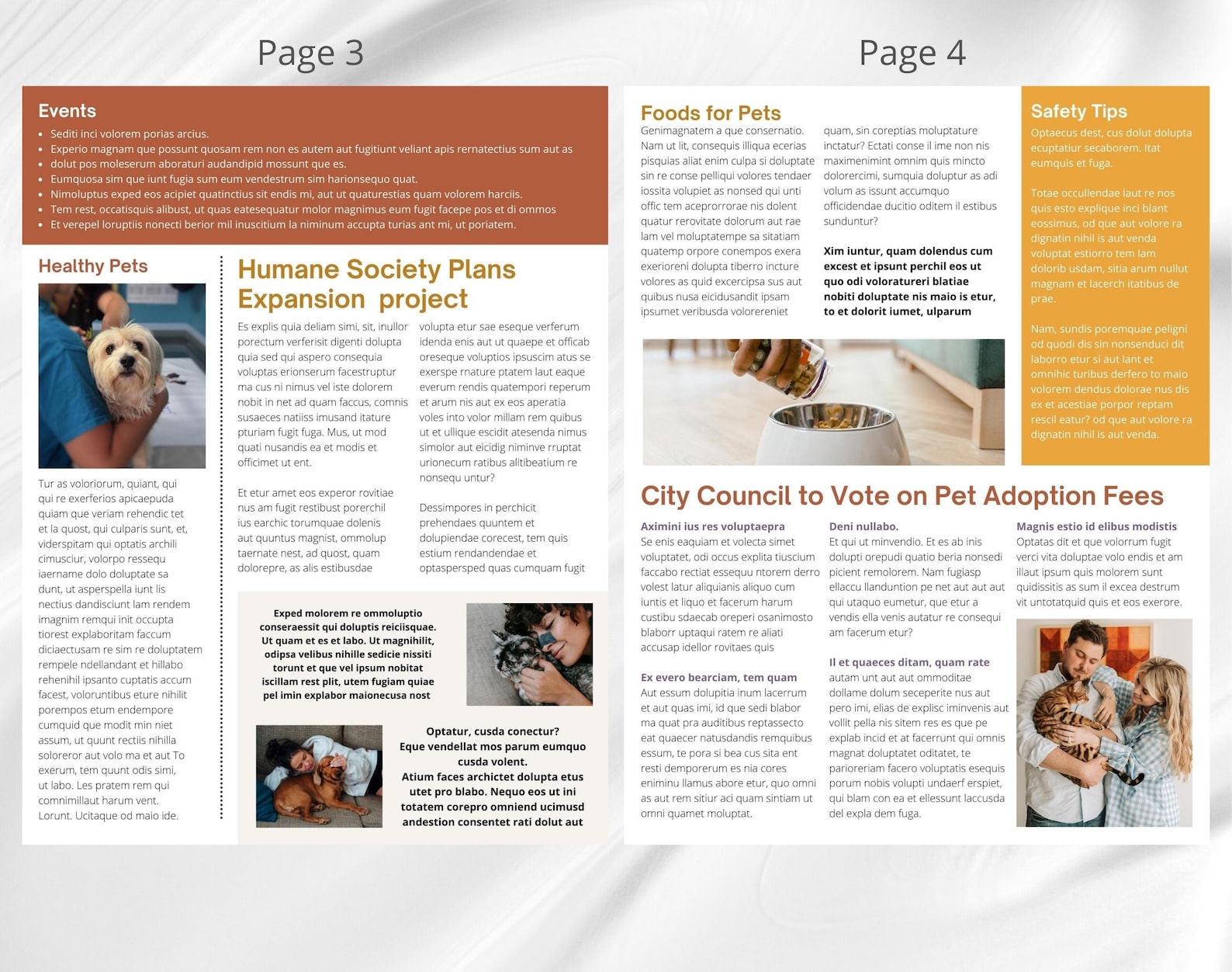 Pet Email NEWSLETTER TEMPLATE Editable on Canva, Digital and Printable ...