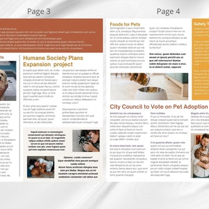 Pet Email NEWSLETTER TEMPLATE Editable on Canva, Digital and Printable ...
