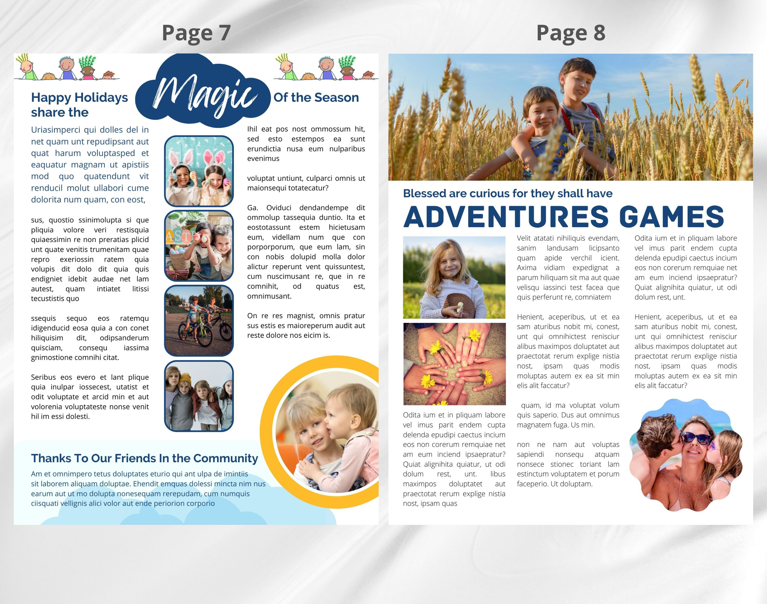 Kids Email NEWSLETTER TEMPLATE 10 Pages Editable (Download Now) - Etsy