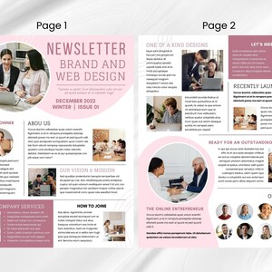 Self-editable Canva Newsletter Template | Digital & Printable | Instant ...