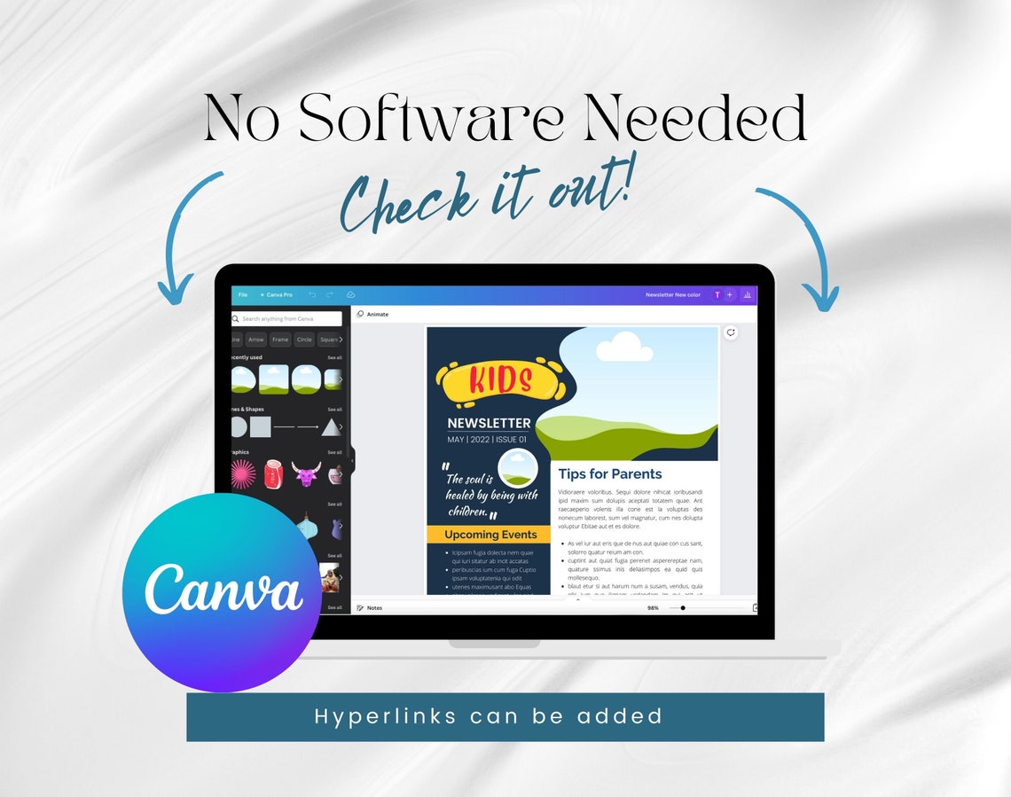 Kids Email NEWSLETTER TEMPLATE 10 Pages Editable (Download Now) - Etsy