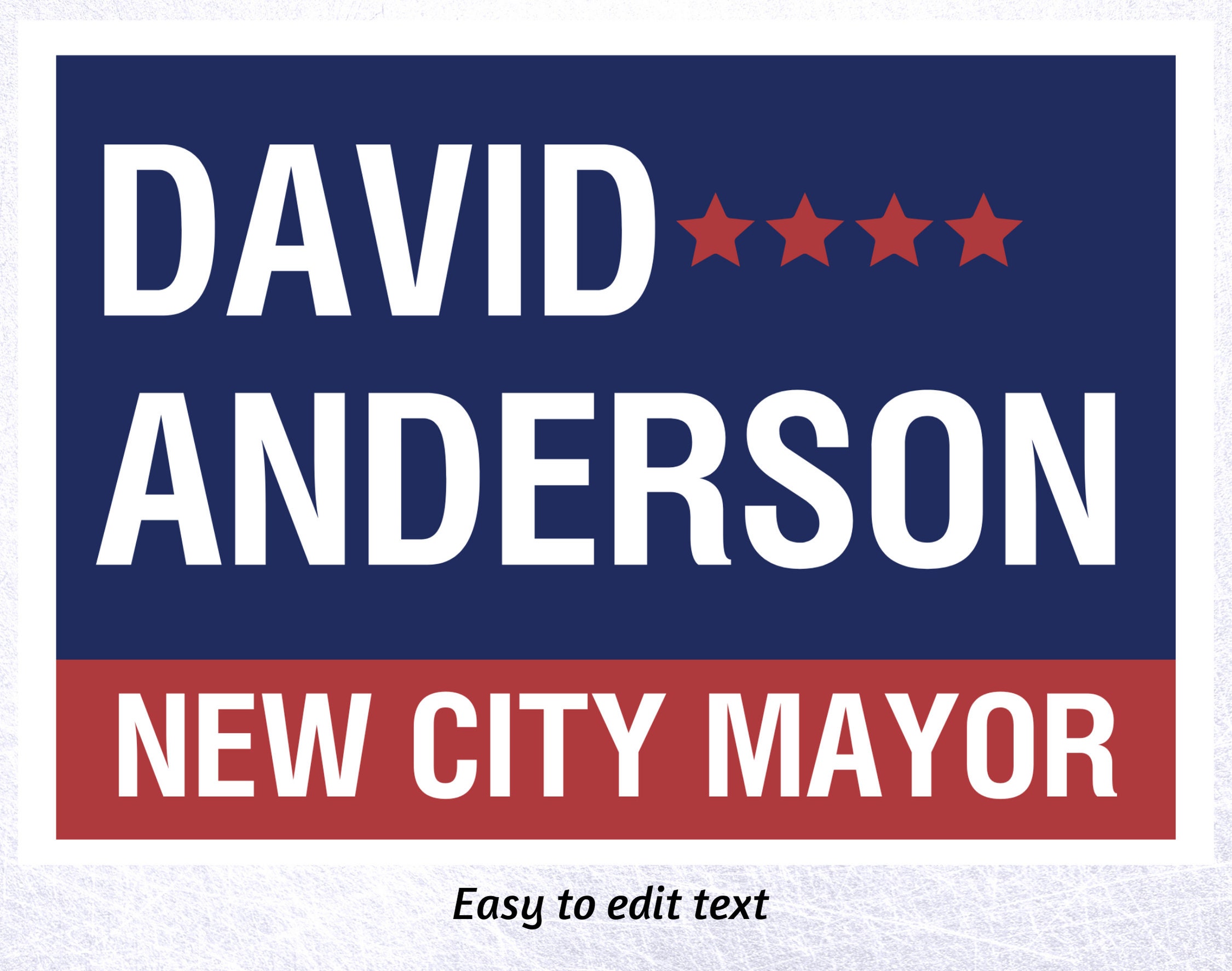 VOTE FOR ME Banner Canva Template Election Poster, United States of ...