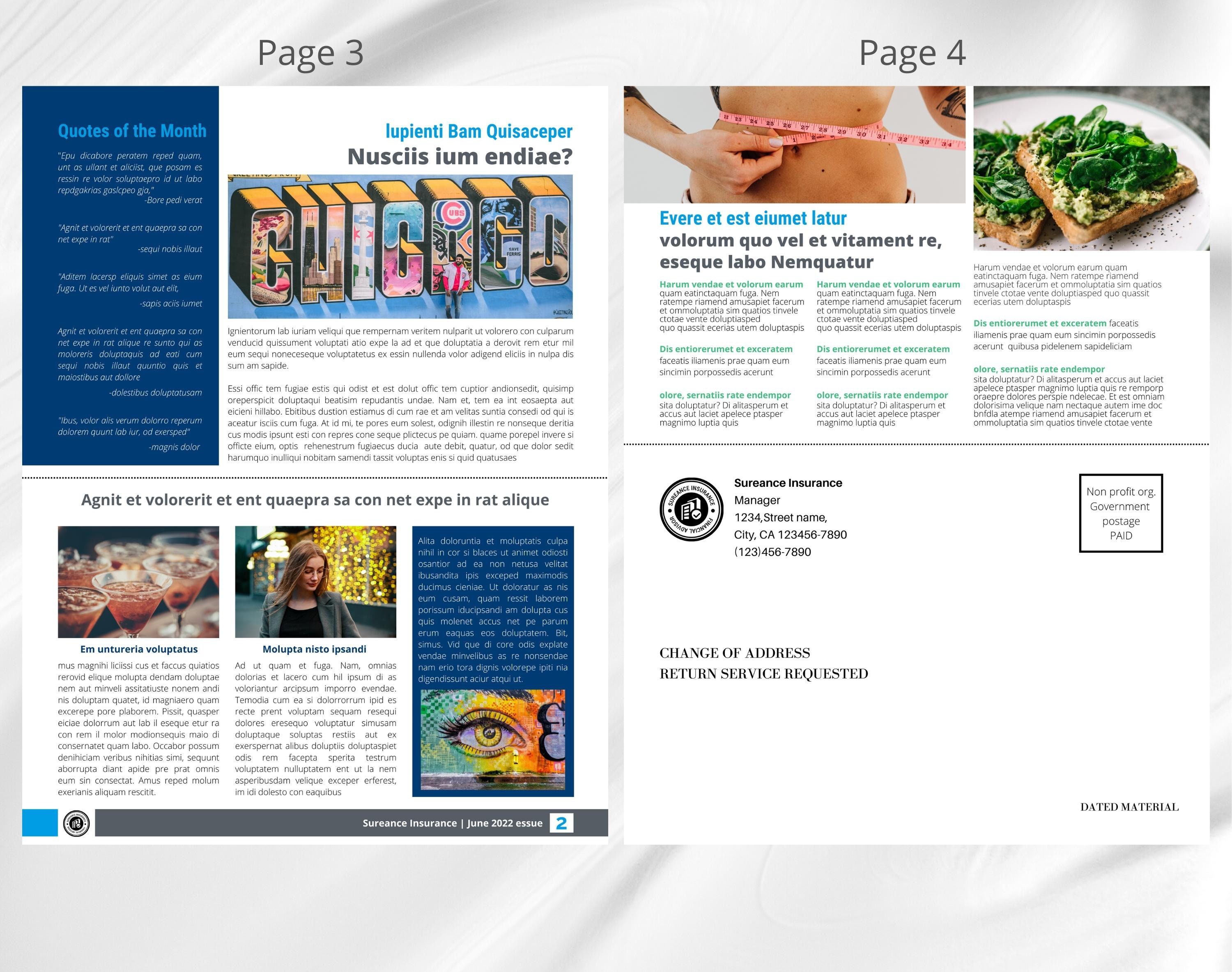 Email NEWSLETTER TEMPLATE Editable on Canva Digital and - Etsy