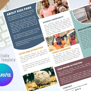 Kids Email NEWSLETTER TEMPLATE Editable on Canva, Digital and Printable ...