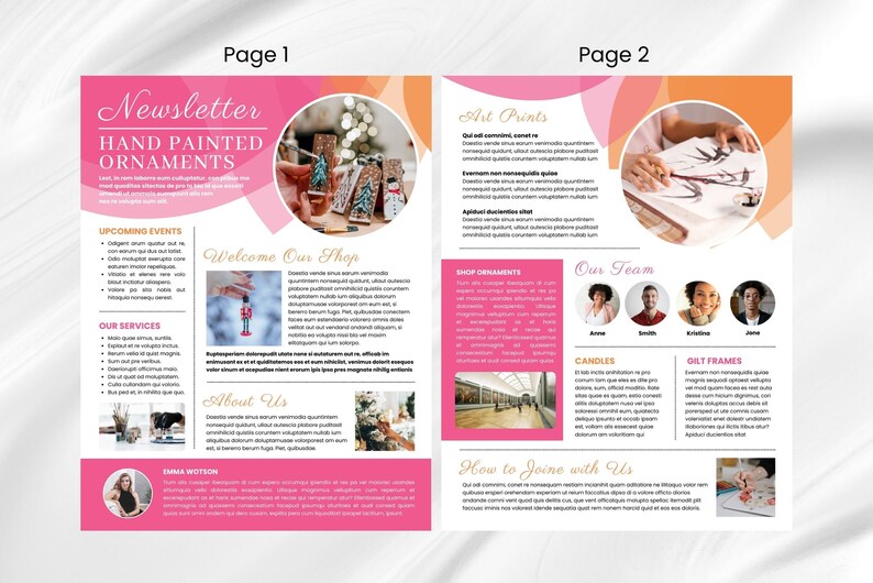 Small Business Email NEWSLETTER TEMPLATE Editable on Canva, Digital and ...