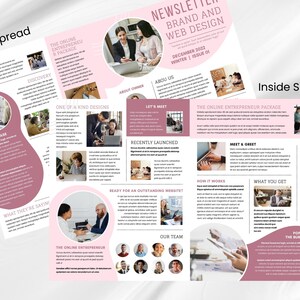 Self-editable Canva Newsletter Template | Digital & Printable | Instant ...