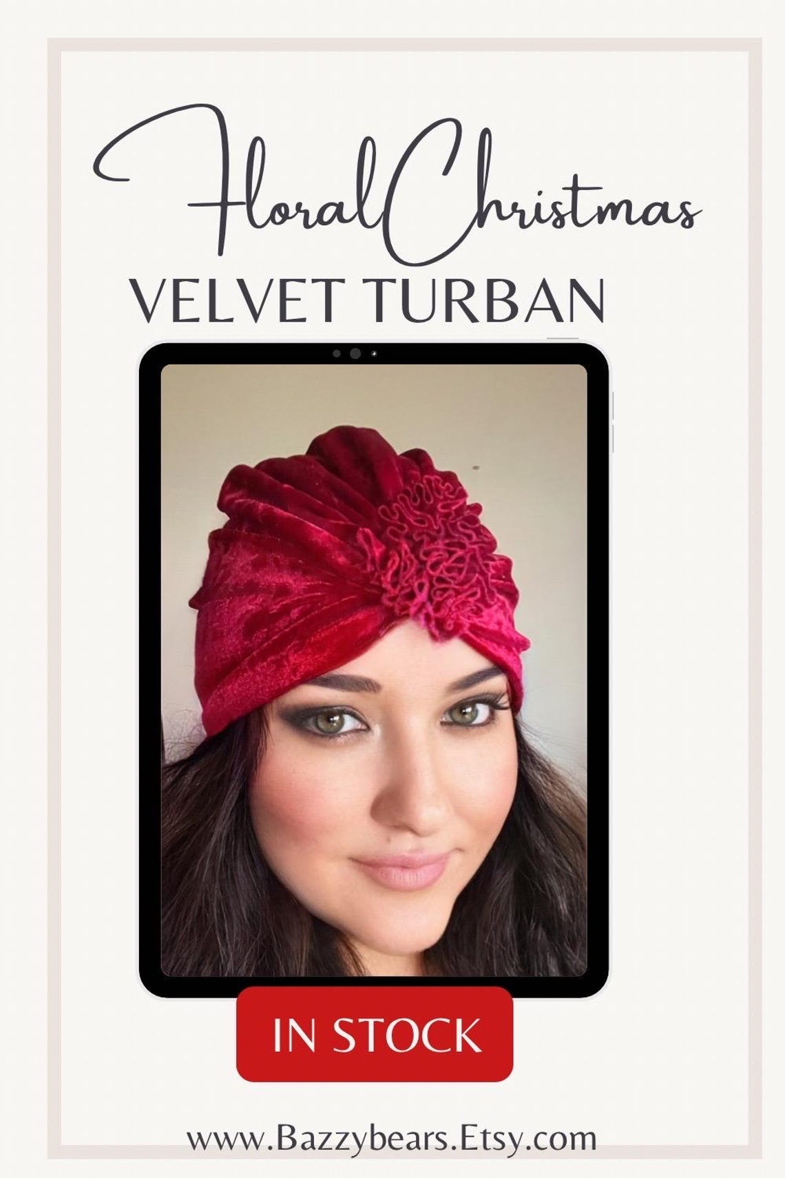 Vintage Turban, Red Velvet, Turban for Women, Chemo Headwear, Retro ...