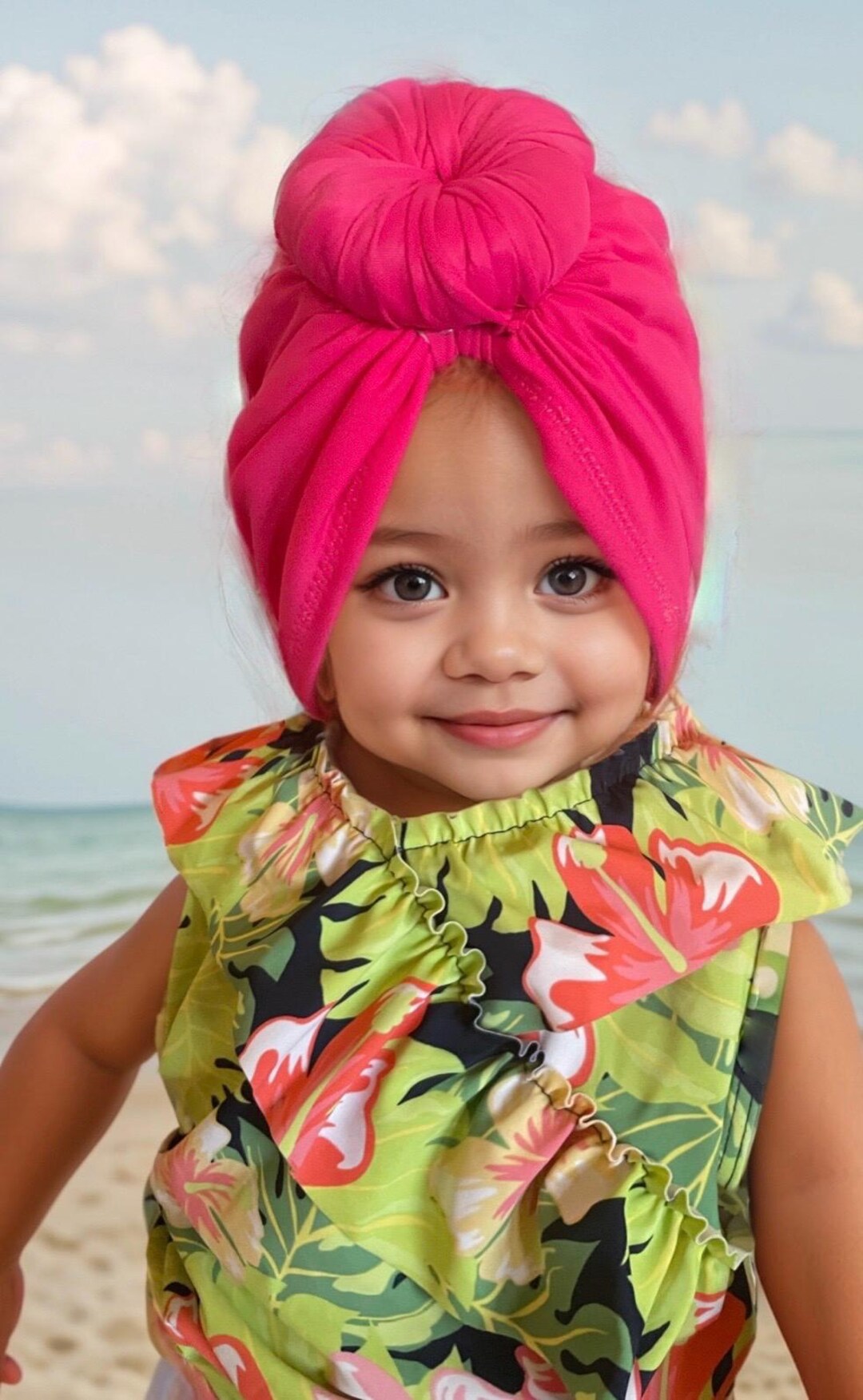 Choose Your Colour SWIM Baby Turban, Messy Bow Turban, Baby Headwrap ...