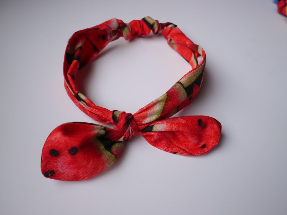 Watermelon headwrap, watermelon headband, watermelon baby headband ...