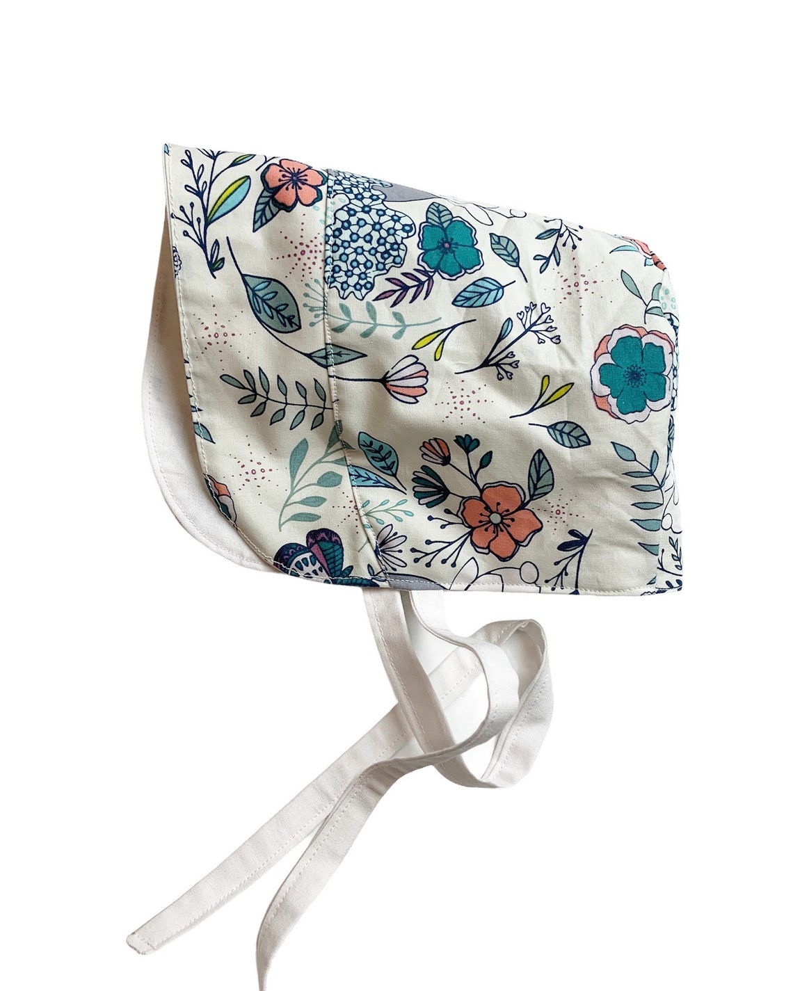 Flower Bonnet Floral Bonnet Garden Bonnet Sitter Bonnet - Etsy