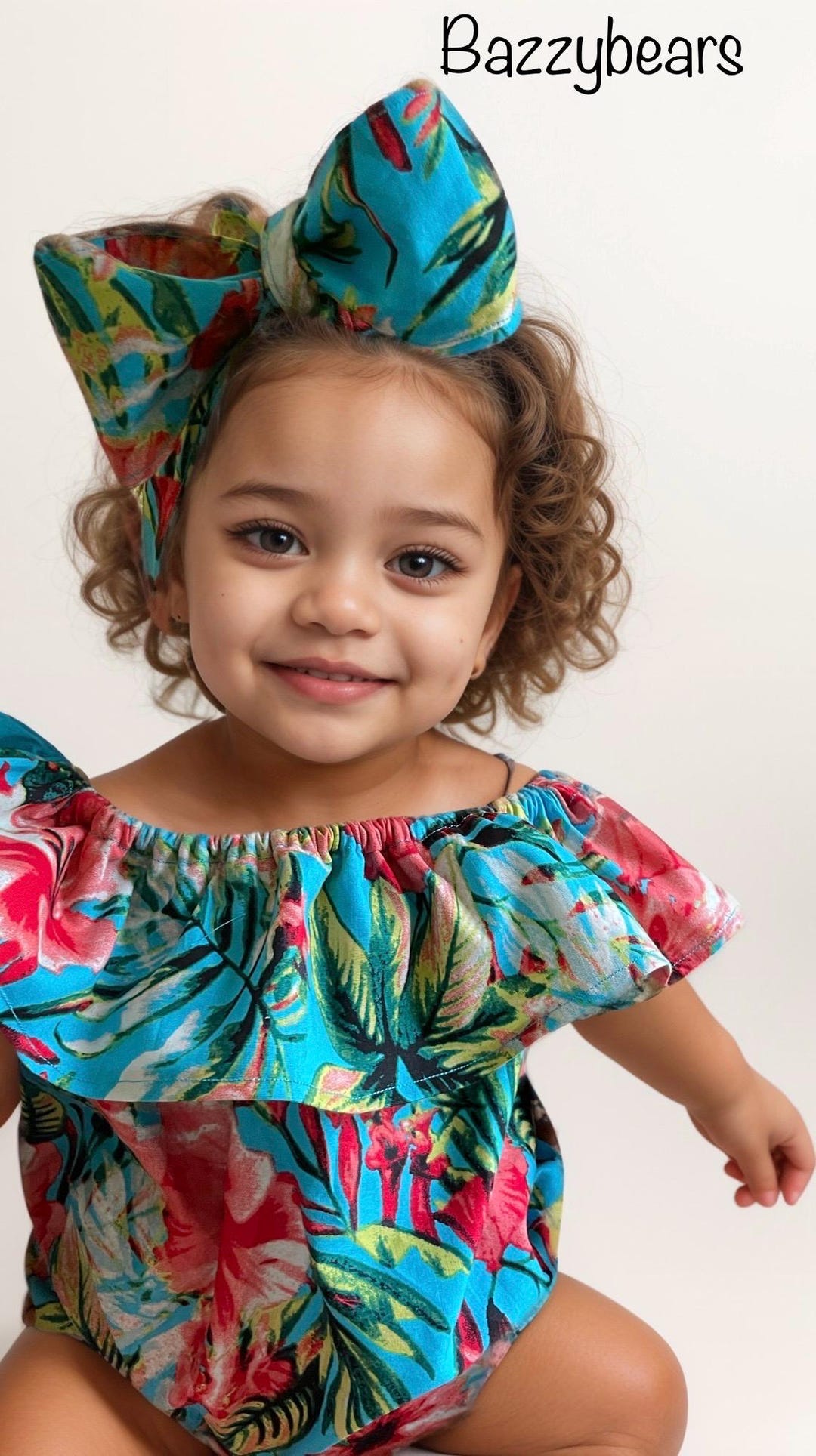 Tropical Baby Romper, Baby Girl Tropical Outfit, Hawaiian Baby Clothes ...