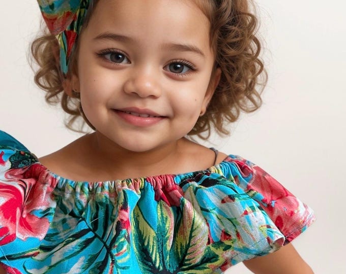 Tropical Baby Romper, Baby Girl Tropical Outfit, Hawaiian Baby Clothes ...