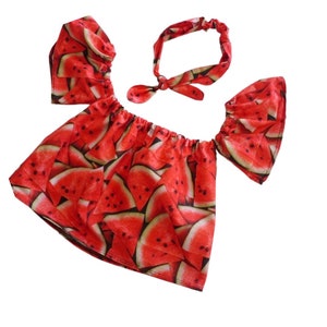 1st Birthday Watermelon Outfit, One in a Melon Birthday Girl Set ...