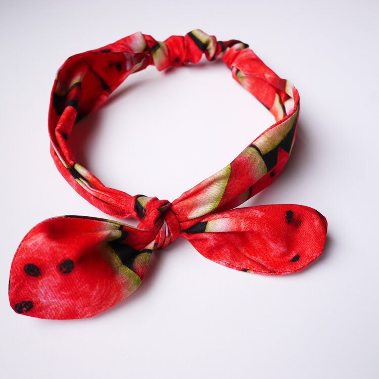 Watermelon headwrap, watermelon headband, watermelon baby headband ...