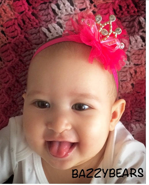 Pink tiara,pink crown, fuchsia tiara, fuchsia crown, baby tiara, baby ...