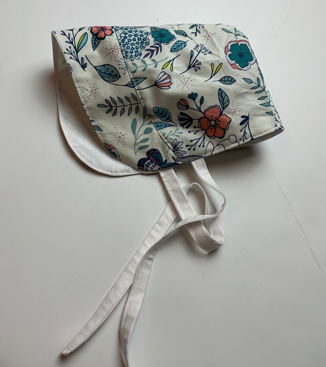 Flower Bonnet Floral Bonnet Garden Bonnet Sitter Bonnet - Etsy