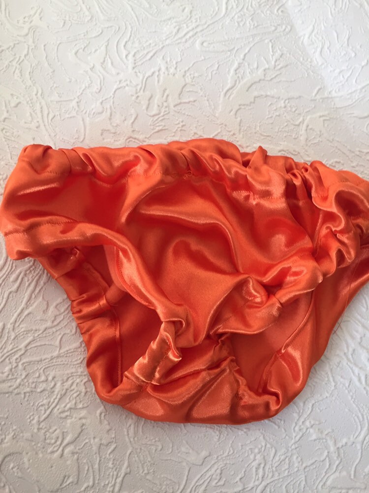 Baby Bloomers, Orange Baby Bloomer, Orange Baby Bloomers, Coral Diaper ...