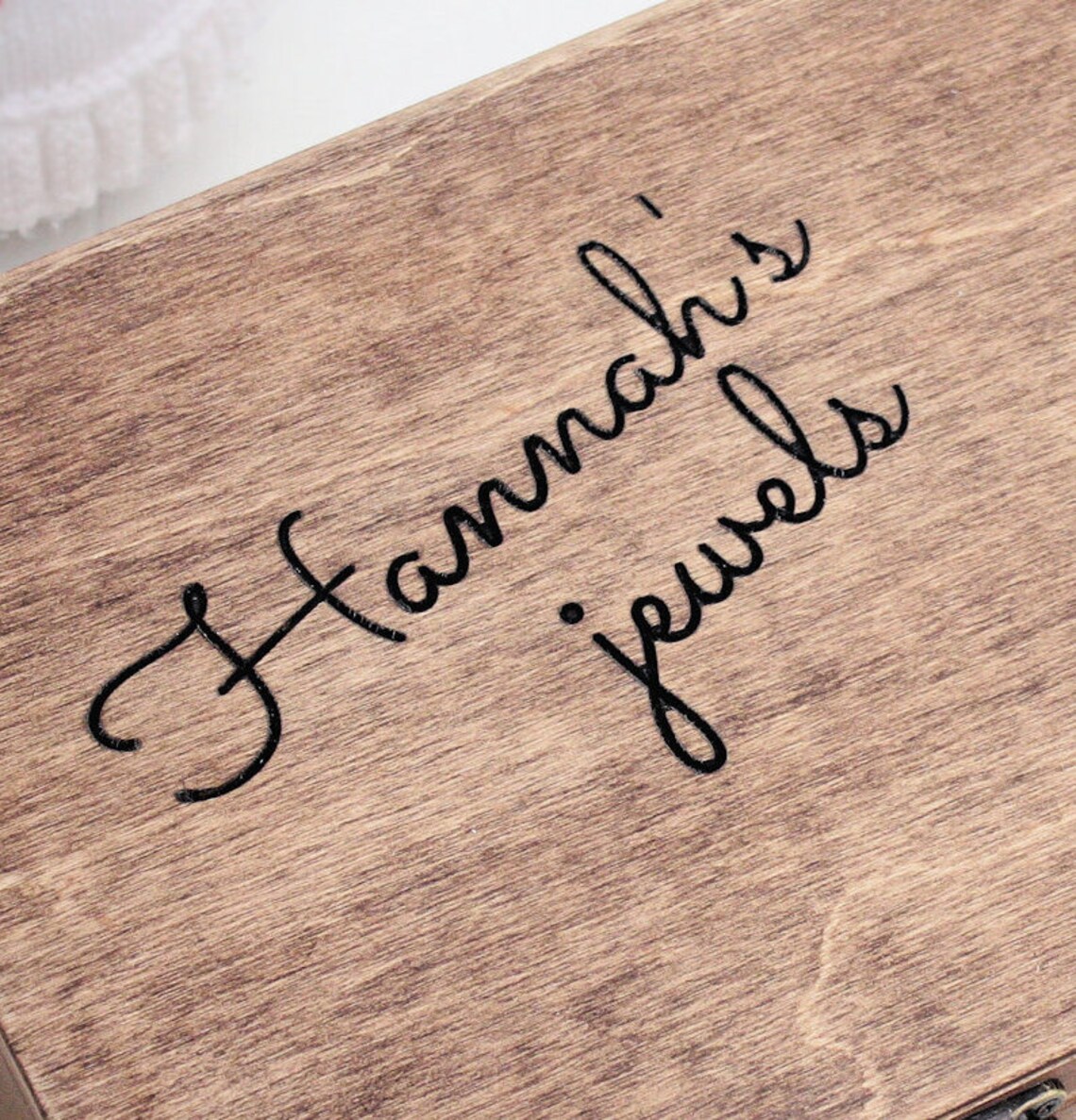 Wooden Personalised Name Jewellery Box Jewellery Storage - Etsy UK