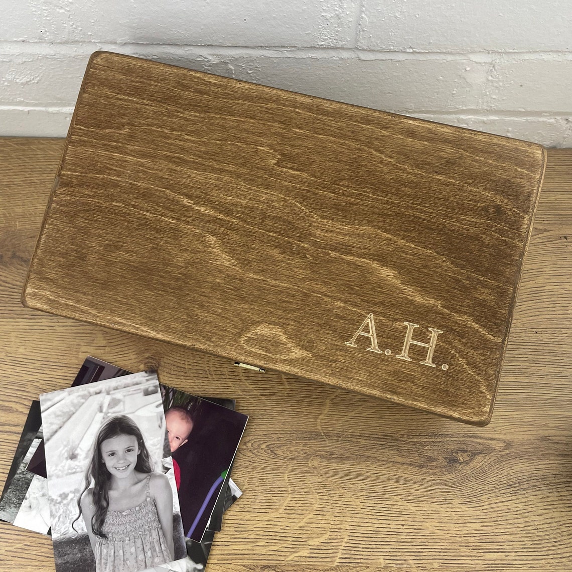 Carved Initials Wooden Keepsake Box Personalised Memory Box - Etsy UK