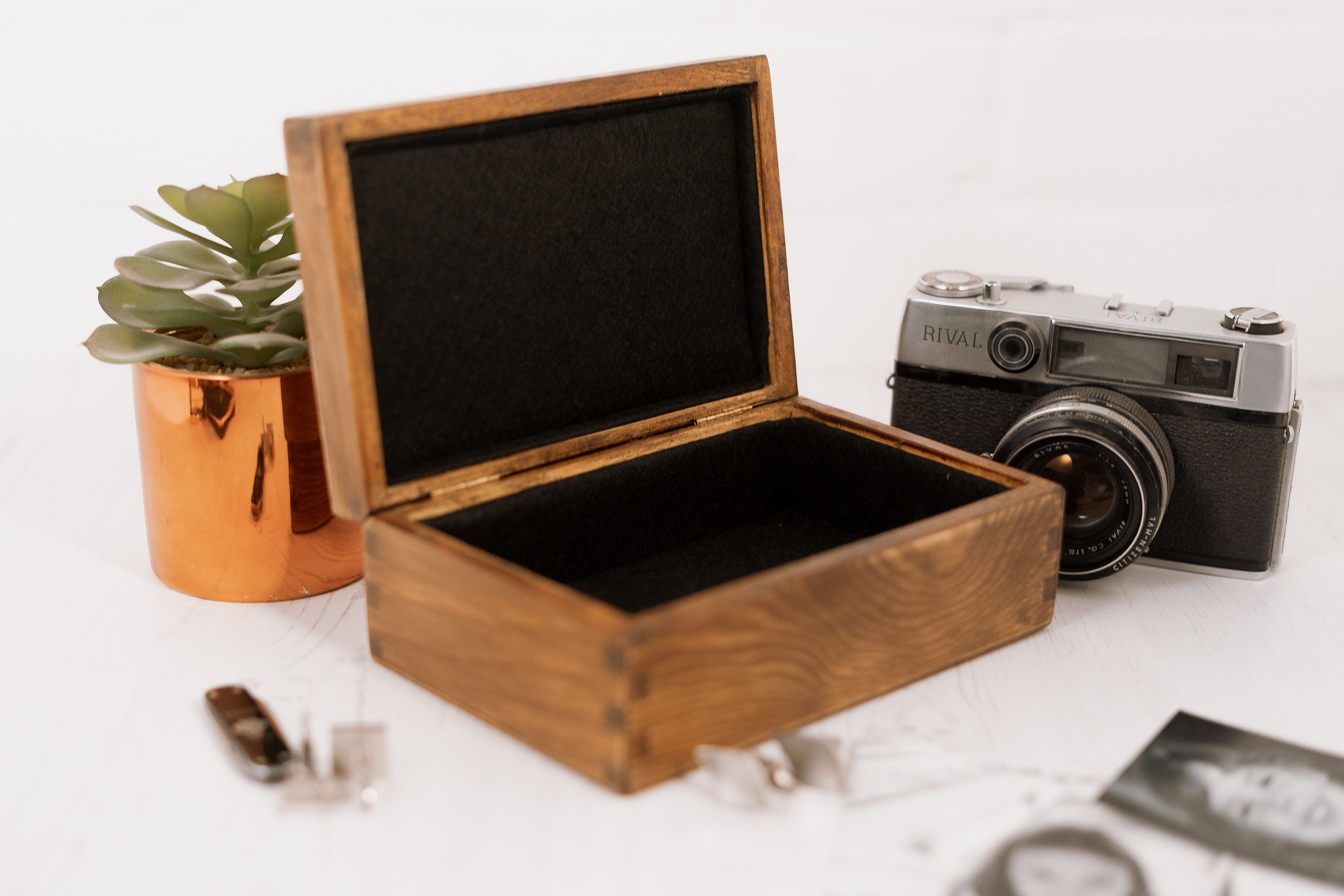 Cufflink Box Personalised Wooden Gift 5th Anniversary - Etsy Nederland