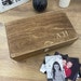 Carved Initials Wooden Keepsake Box - Personalised Memory Box ...