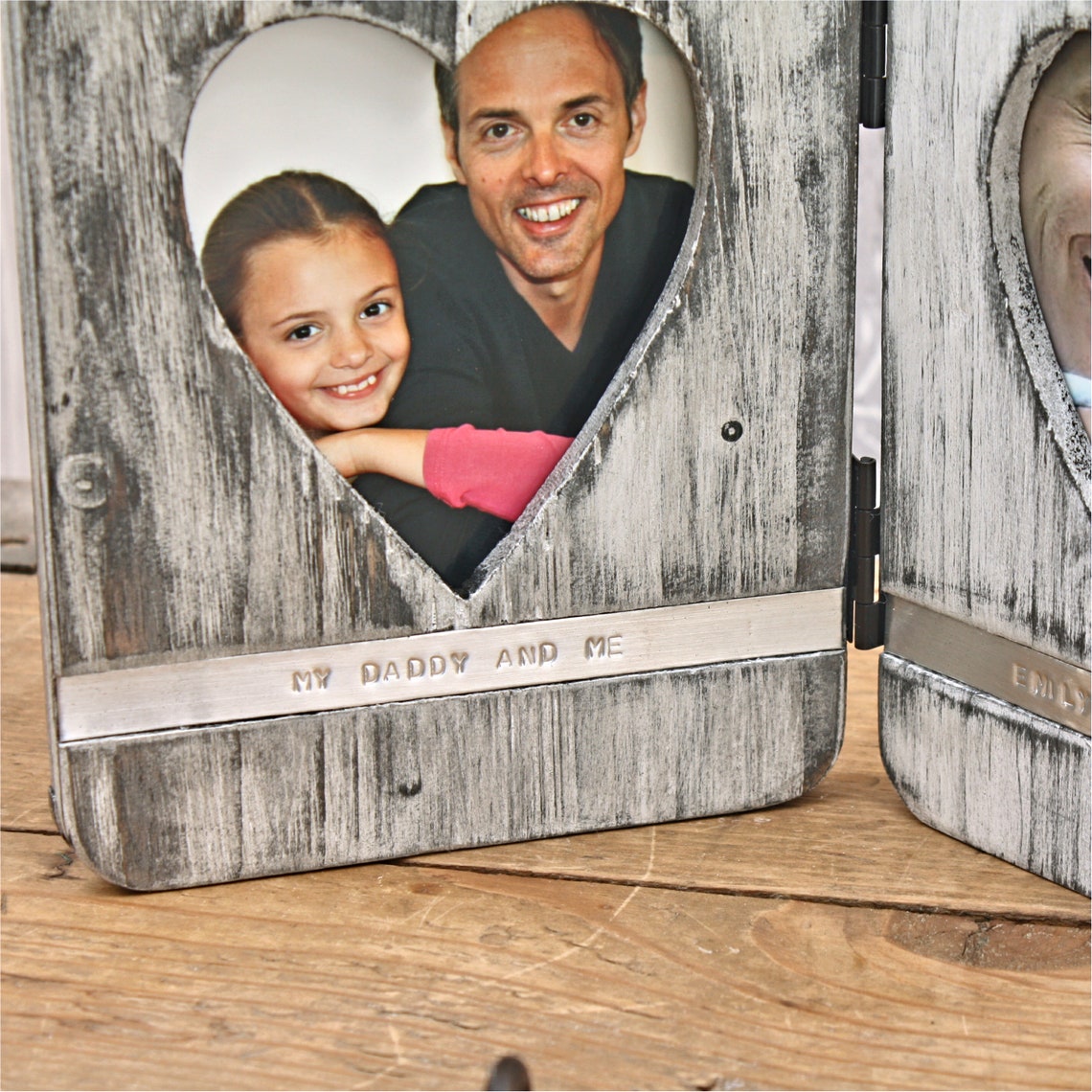Wooden Heart Photo Frame - Personalised - Multi-aperture Frame - 5th ...