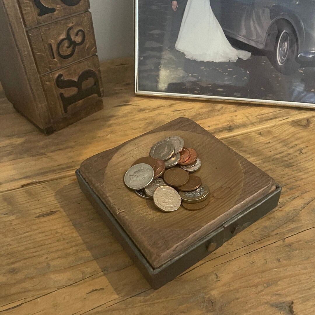 Reclaimed Wooden Coin Tray - Handmade Keys Holder - Recycled Wood ...