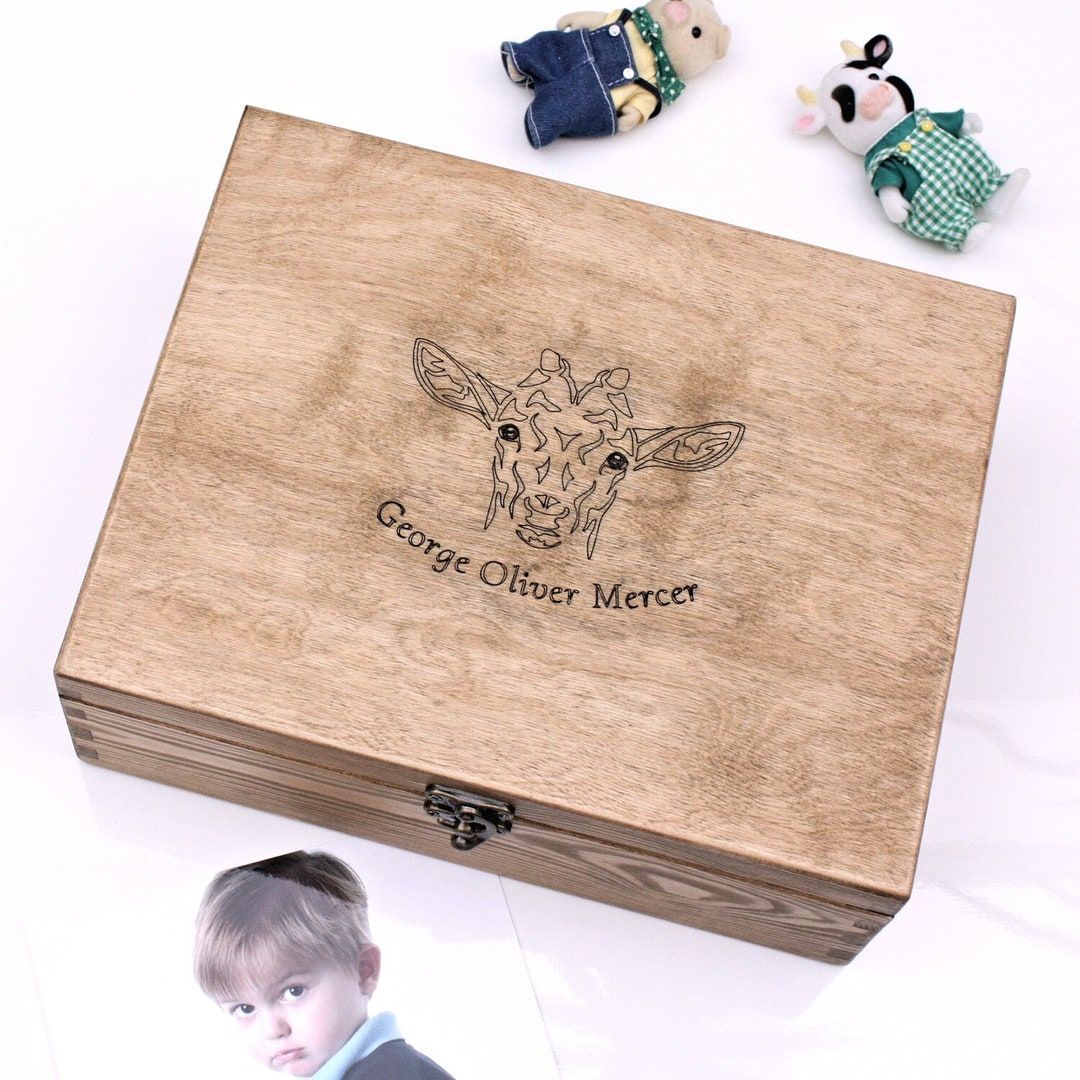 Personalised Wooden Child's 'kid' Keepsake Box Childrens Memory Box ...