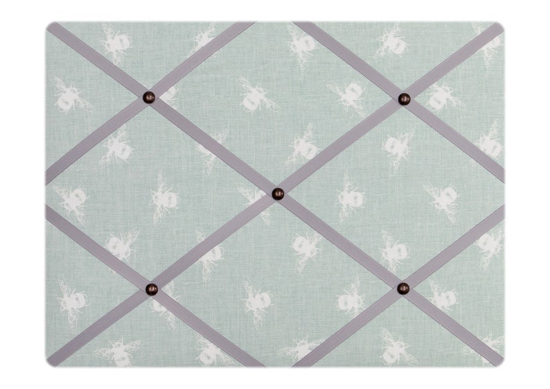 Bee Fabric Notice Board, Memo Board, Beige or Duck Egg - Multiple Sizes ...