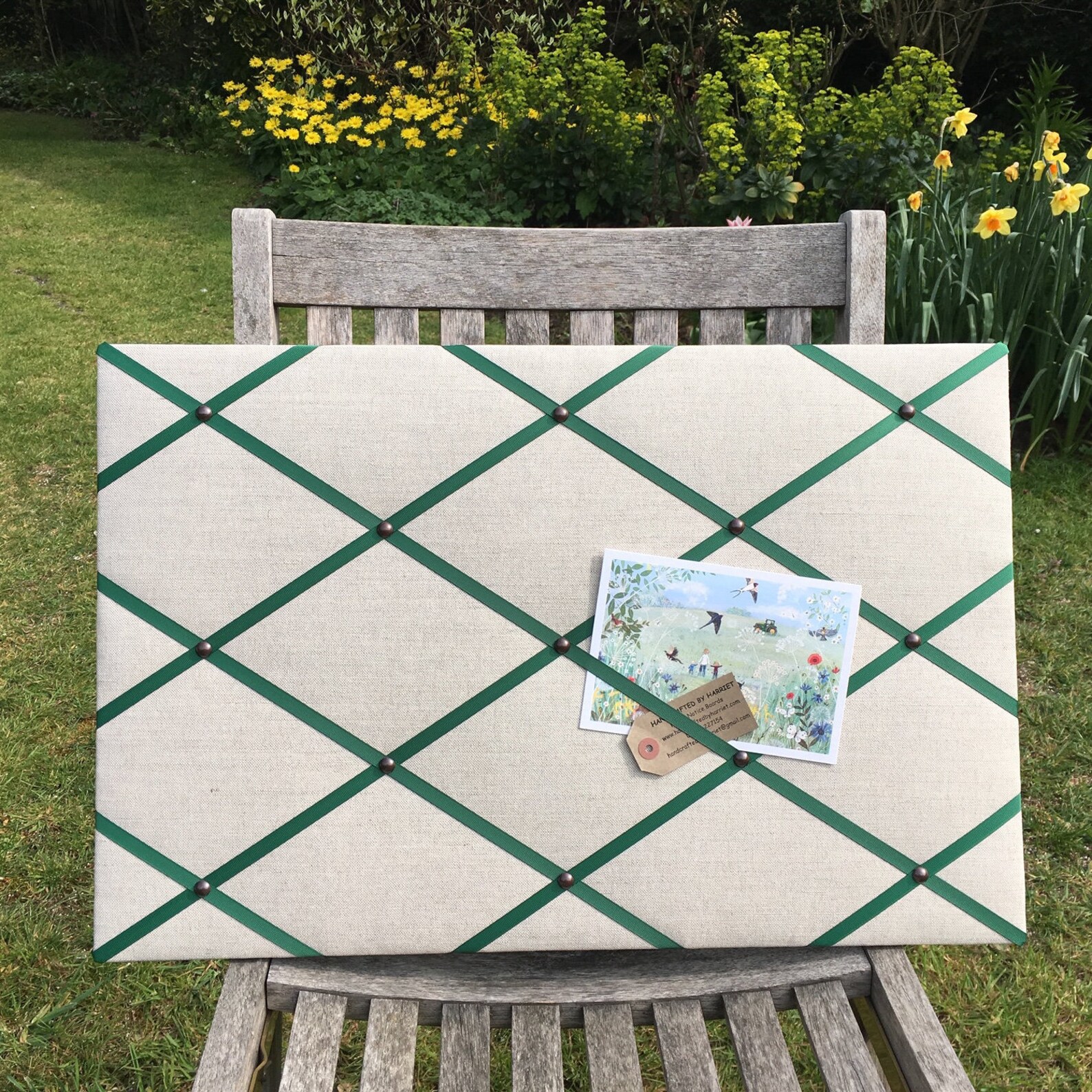 Natural Linen Fabric Notice Board many Different Coloured - Etsy UK