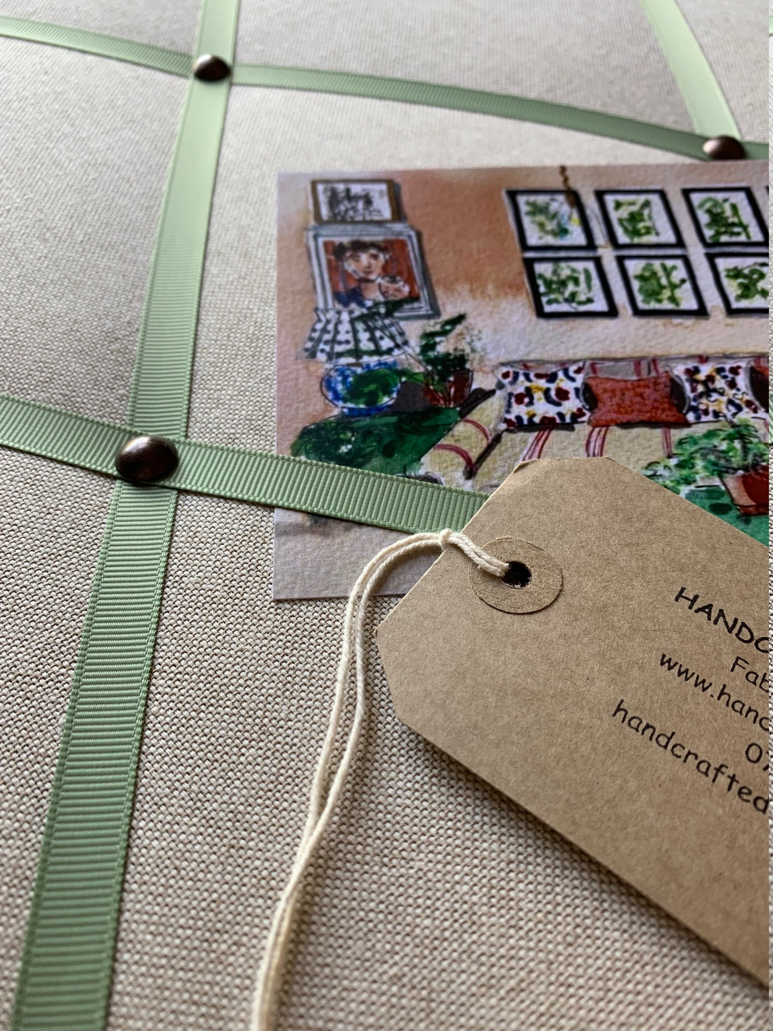 Natural Linen Fabric Notice Board many Different Coloured - Etsy UK