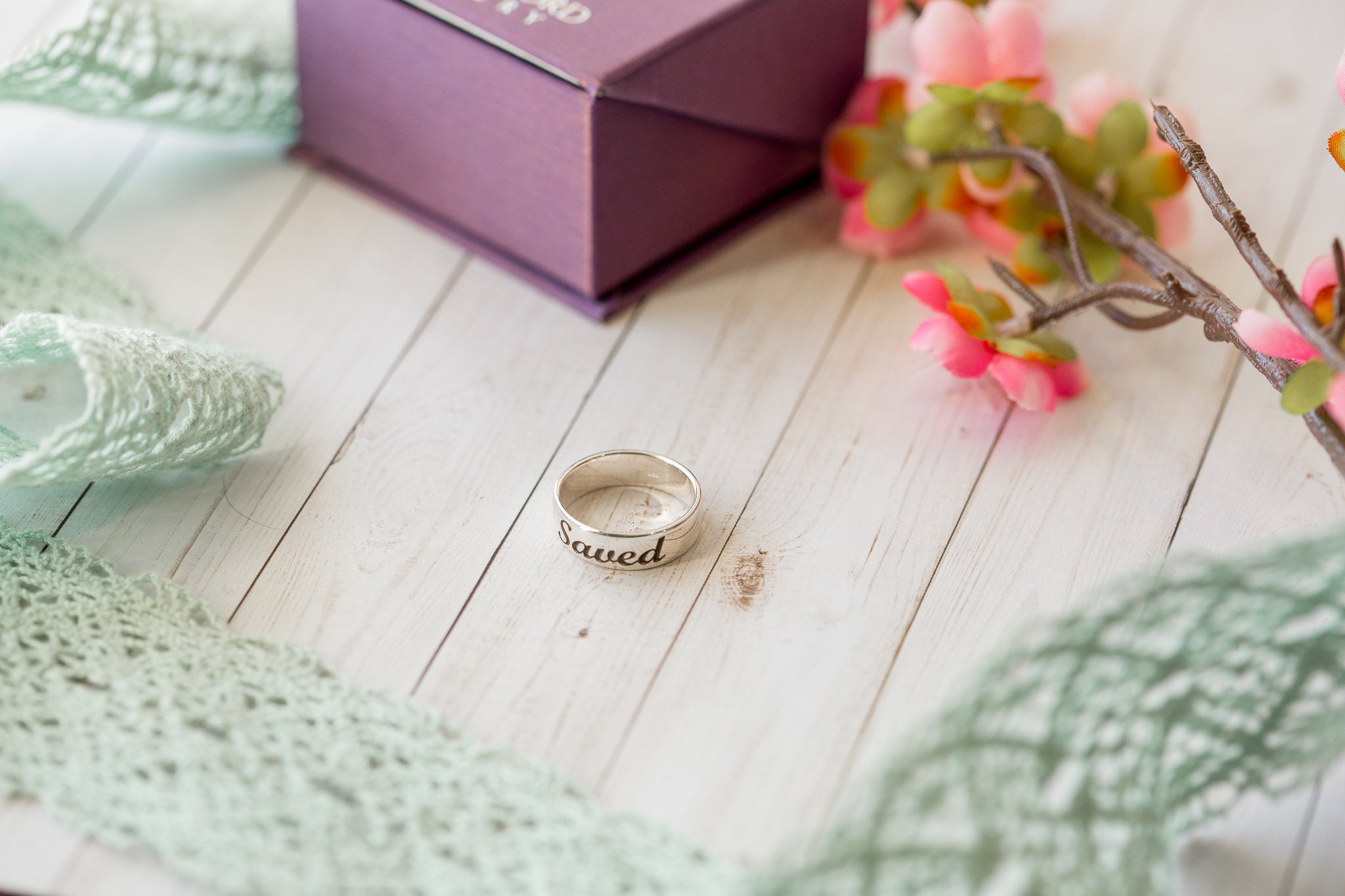 Christian Ring Scripture Ring Saved Ring Spiritual Jewelry | Etsy