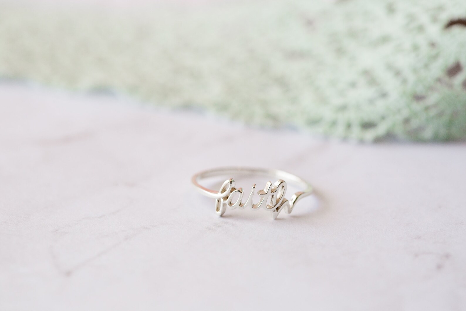 Faith Ring Sterling Silver Faith Ring Christian Ring - Etsy