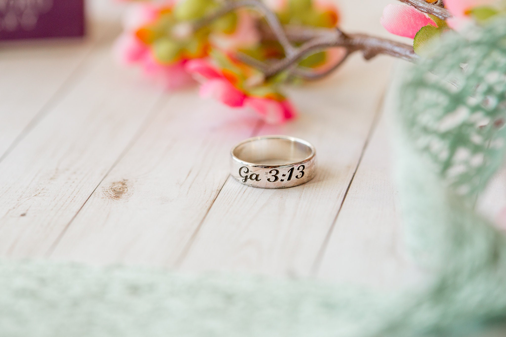 Christian Ring Scripture Ring Redeemed Christian Necklace | Etsy