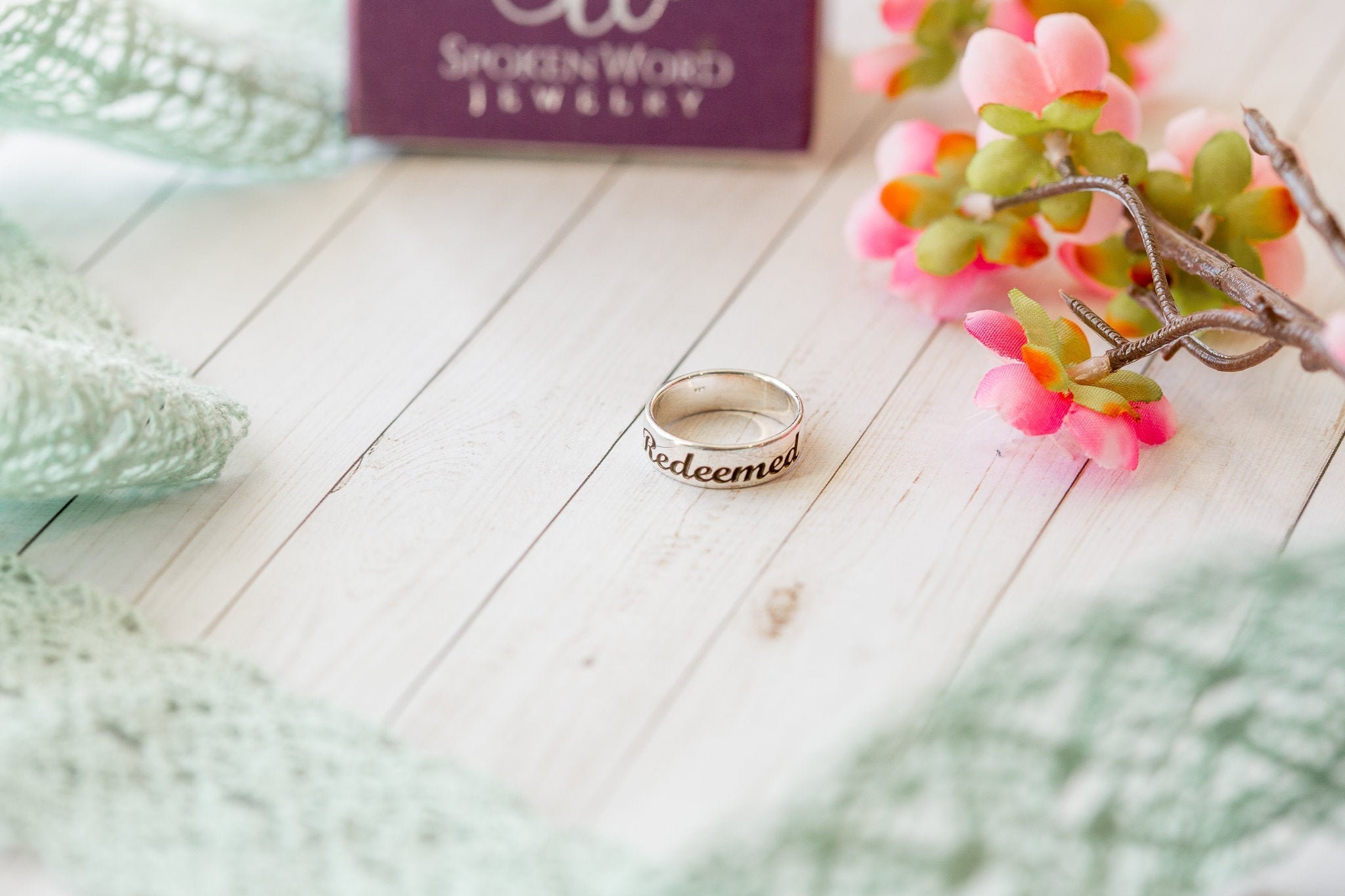 Christian Ring Scripture Ring Redeemed Christian Necklace | Etsy