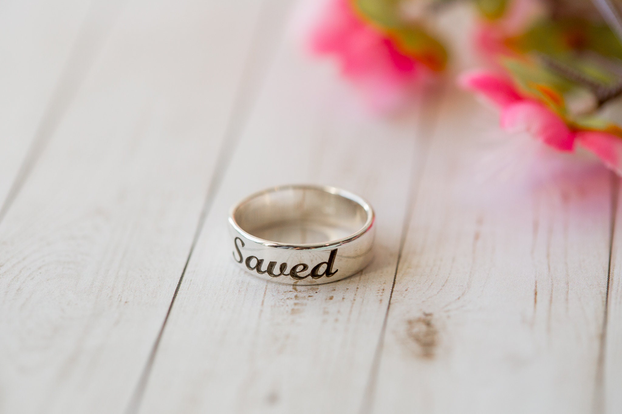 Christian Ring Scripture Ring Saved Ring Spiritual Jewelry | Etsy