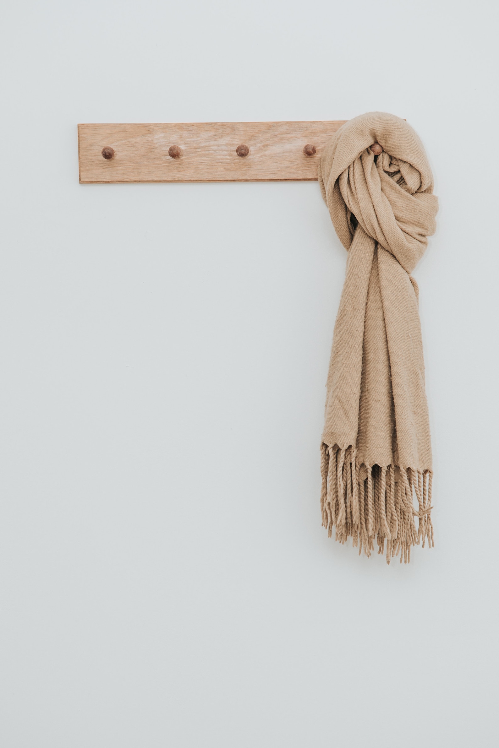 Shabby Chic SOLID OAK Shaker Peg Rail, Vintage Style Wooden Coat Hooks ...