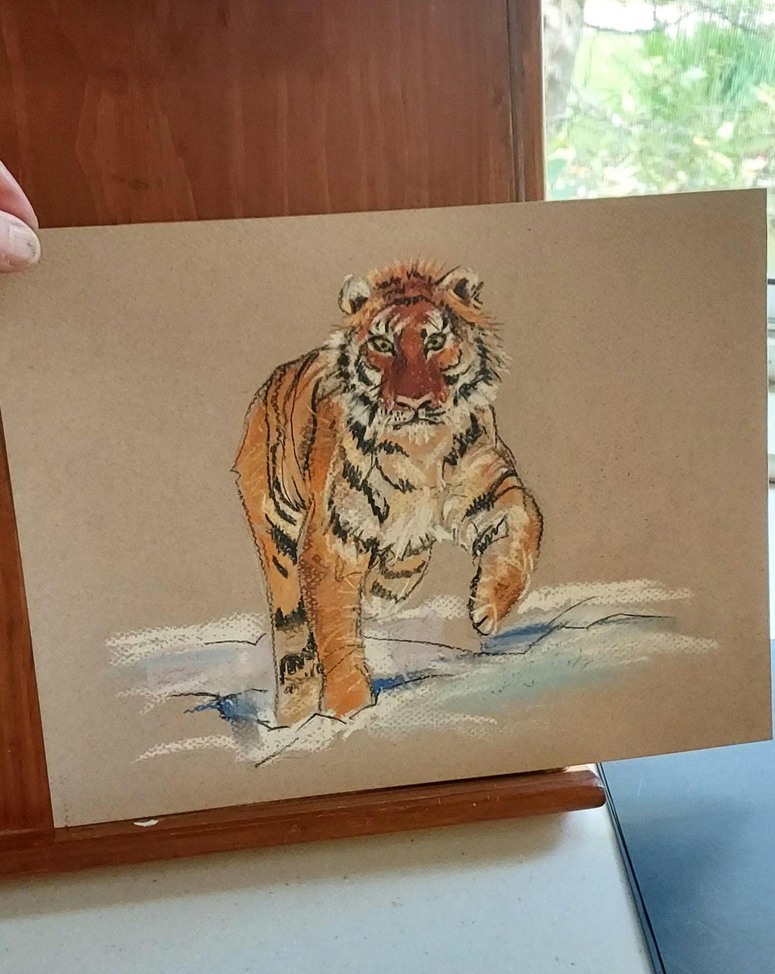 Siberia Tiger Art, Original Pastel Drawing - Etsy