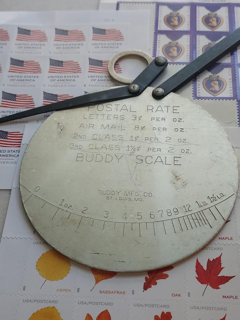 Vintage Metal Postal Rate Scale - Etsy