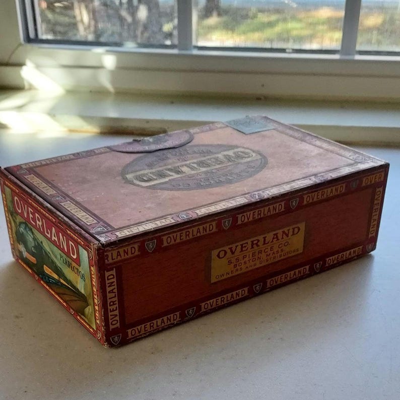 Vintage Cigar Box, Wooden Cigar Box - Etsy