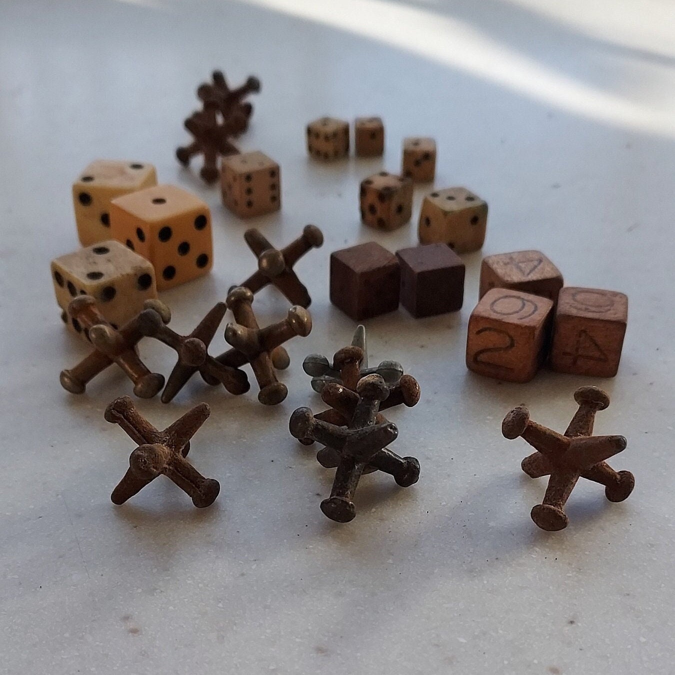 Antique Toys, Dice, Jax, Number Cubes - Etsy