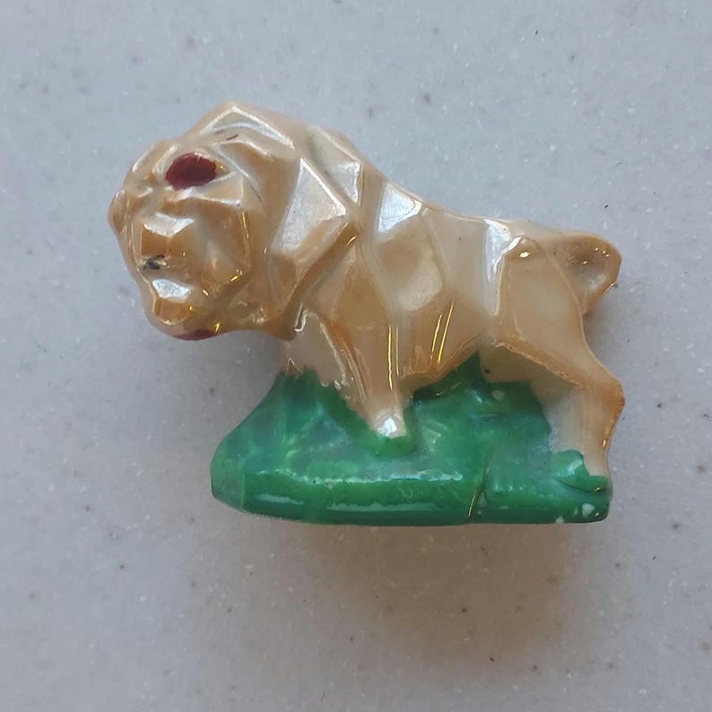 Porcelain Cubist Lion Toothpick Holder - Etsy