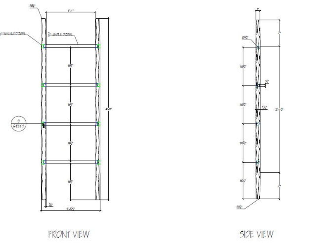 Modern Blanket Ladder Plans - Etsy