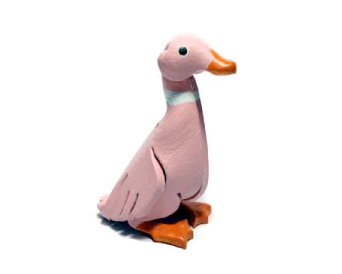 Personalized Leather Duck Keyring, Animal Keychain - Etsy